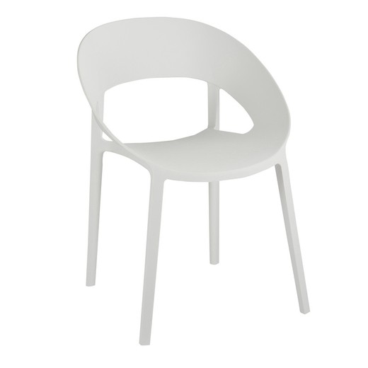 Cadeira de polipropileno branca, 55x57x77 cm — Qechic Cadeira de polipropileno branca, 55x57x77 cm — Qechic