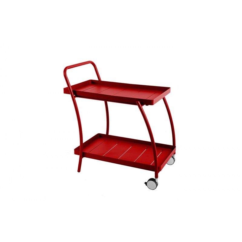 Cameriera da giardino rossa in acciaio inox al miglior prezzo — Qechic