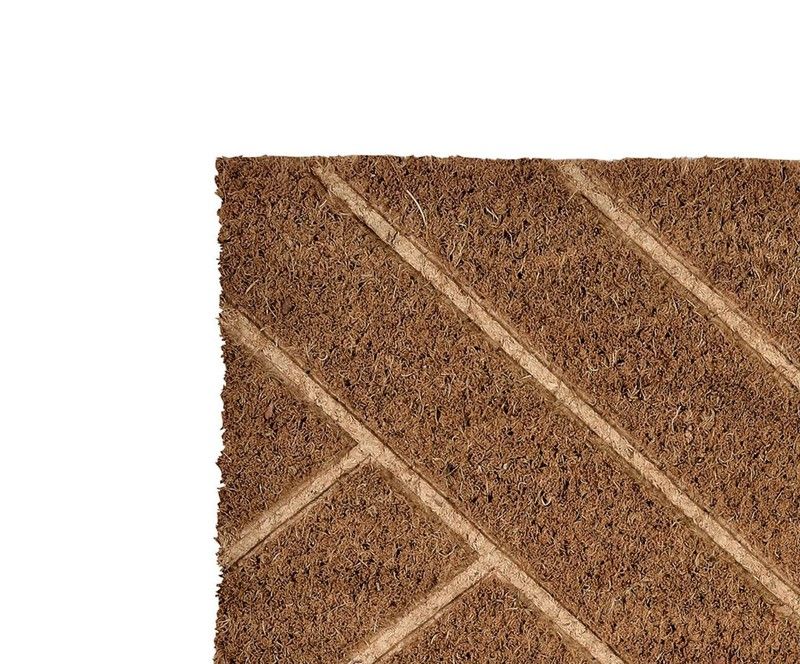 CAMPO-Capacho em fibra de coco marrom, 40x60 cm — Qechic