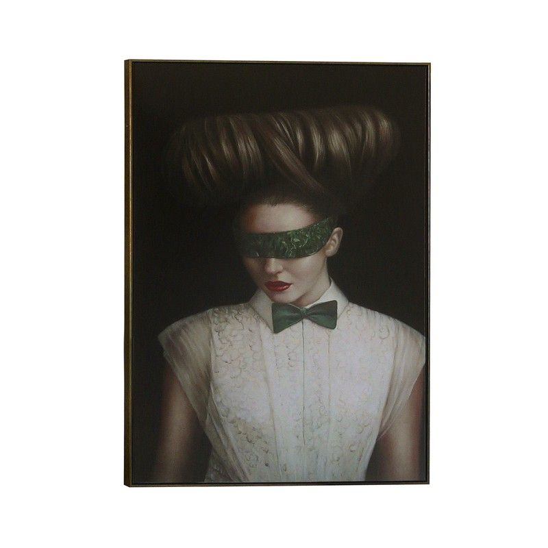 Canvas kvinna med mask med Marco Musa, 97x4x137cm — Qechic