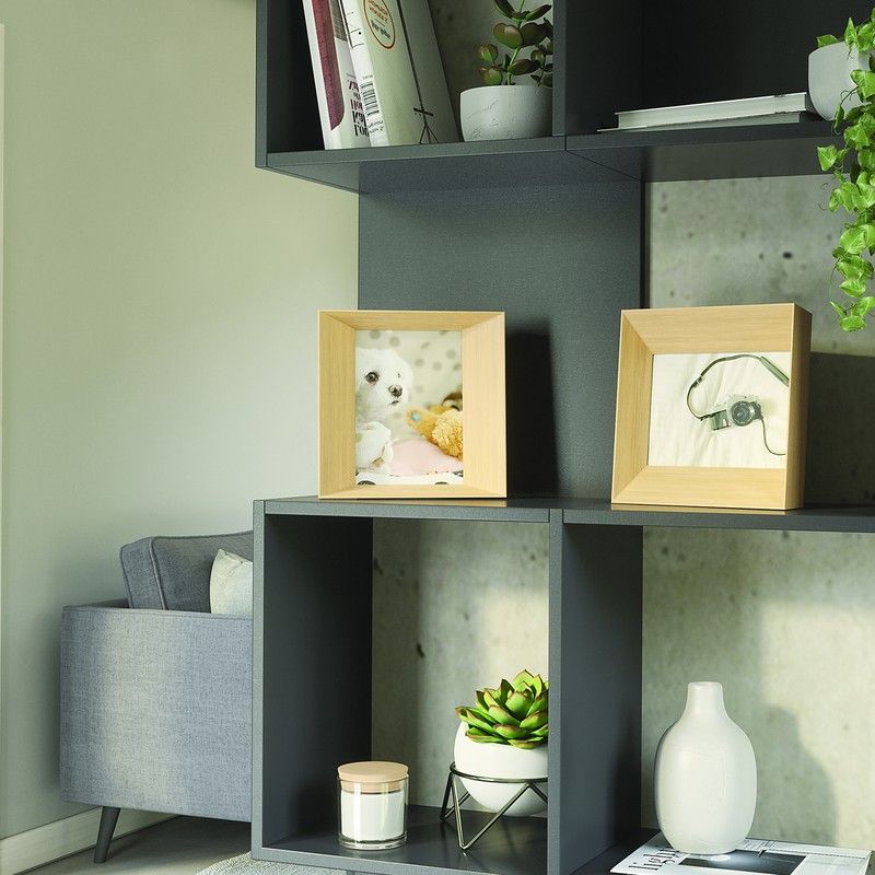 Moldura para fotos em madeira de borracha natural, 23 x 6 x 23 cm ...