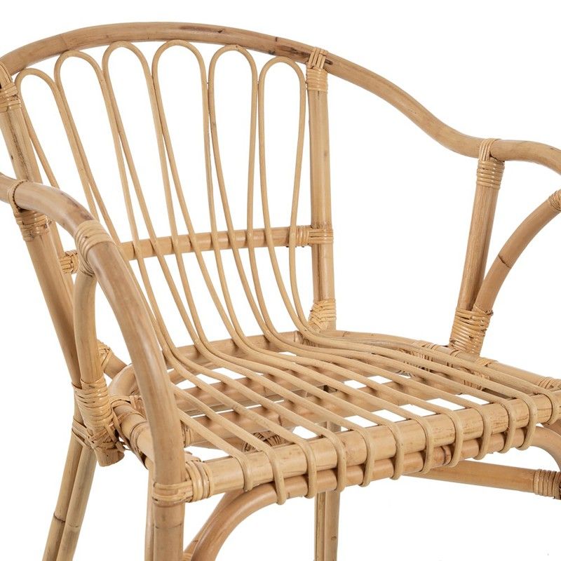 Natural Rattan Chair, 57'5x60x76cm — Qechic